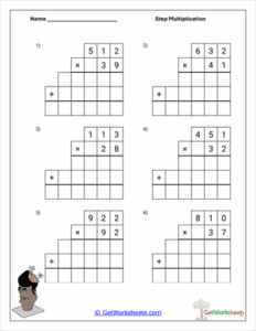 Stepwise Product Builder Worksheet - Strengthening Multi-Digit ...
