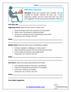 Story Structure (Beginning, Middle, End) Worksheets