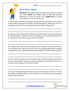 Civil Rights Movement Worksheets - GetWorksheets.com
