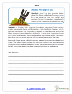 The Cold War Worksheets - GetWorksheets.com