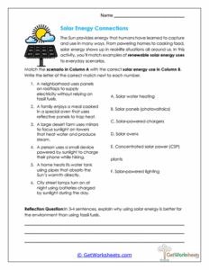 The Sun Worksheets | Solar Energy - GetWorksheets.com
