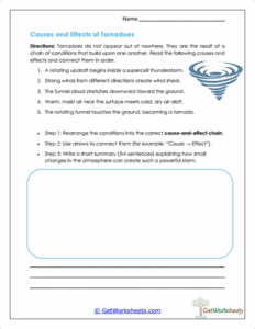 Tornadoes Worksheets - GetWorksheets.com