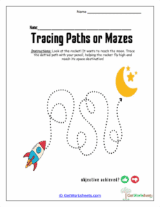 Tracing Paths Worksheets - GetWorksheets.com