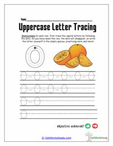 Outline the Outstanding O Worksheet - Uppercase Letter Tracing