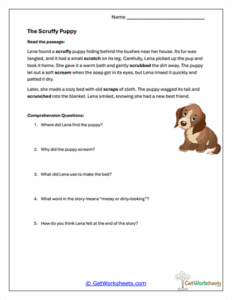 Campfire Scramble Worksheet - Reading & SCR Blend Comprehension